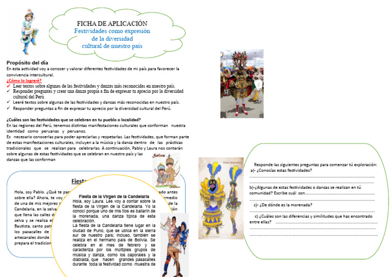 FICHA FESTIVIDAD | PDF | Perú