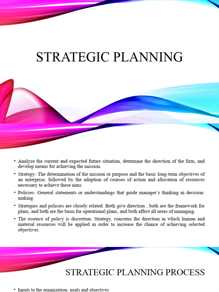 Strategic Planning | PDF | Strategic Management | Strategic Planning