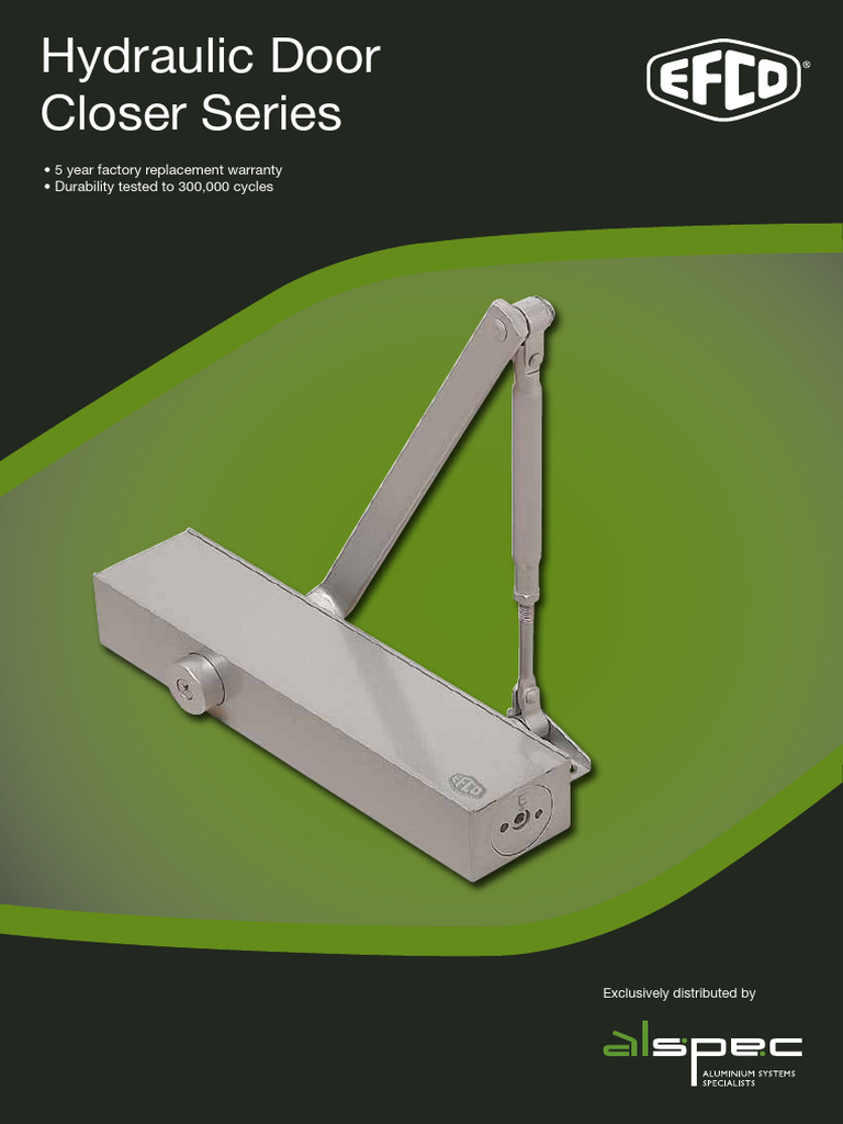Brochure Efco Door Closer 59eaaf017bbd0 | PDF | Door | Valve