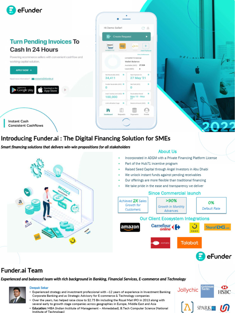 Introduction To EFunder | PDF | Banks | E Commerce