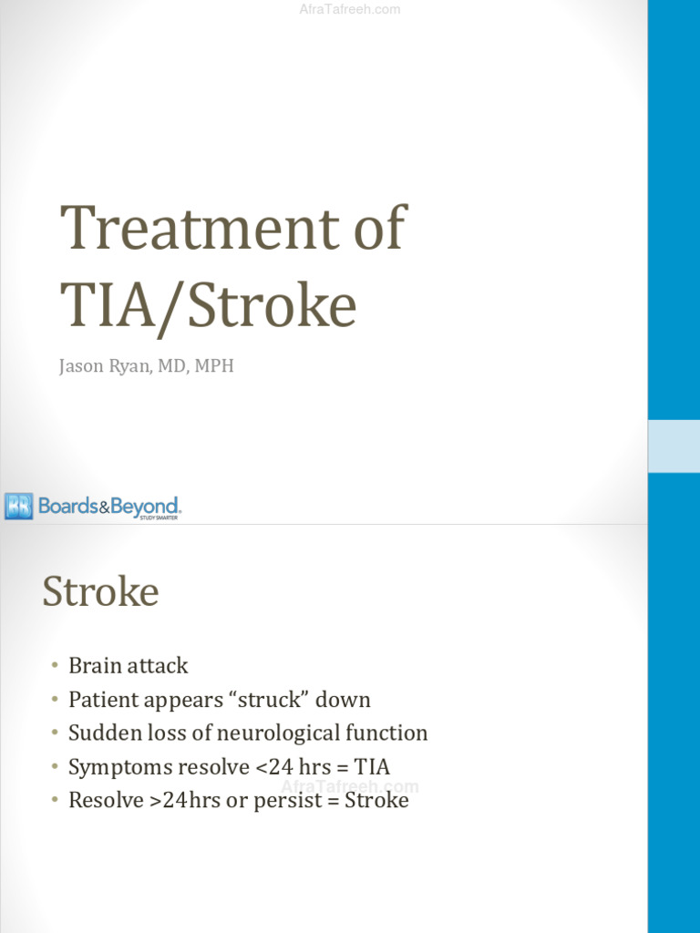 Stroke Atf | PDF | Stroke | Ischemia