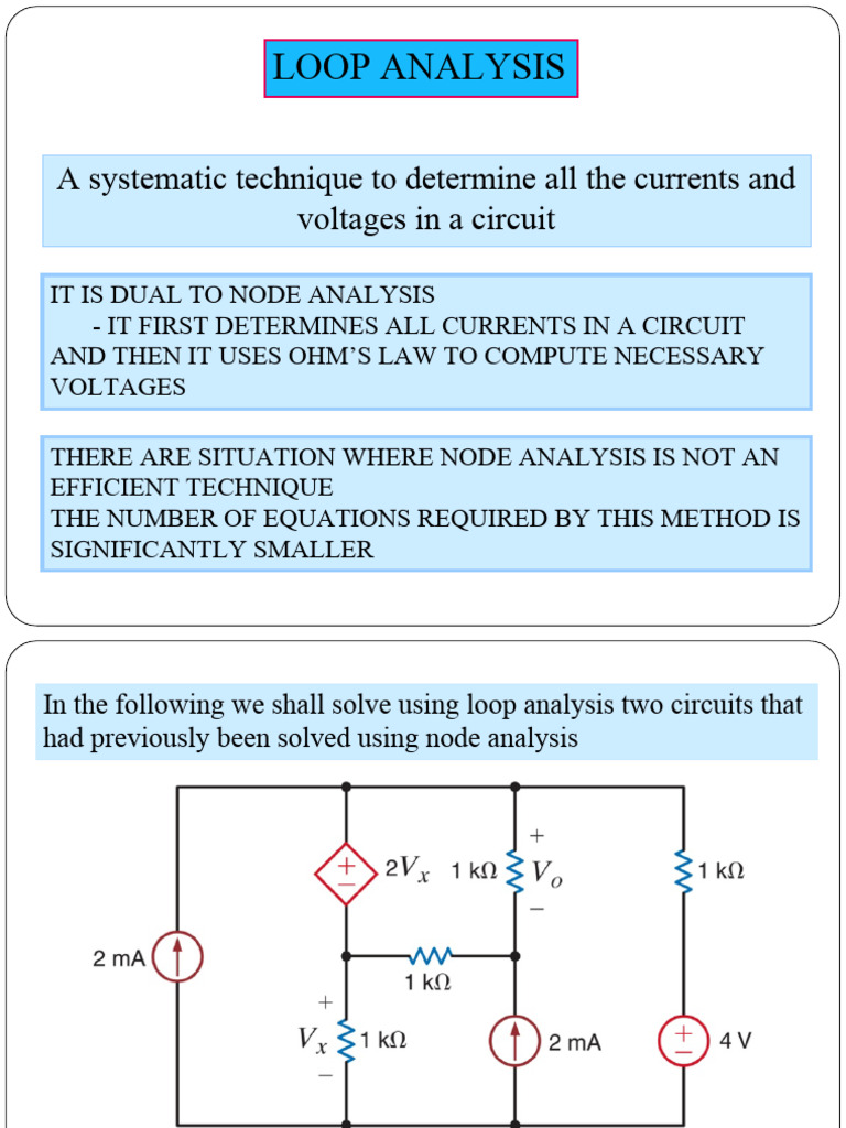 Loop Analysis | PDF