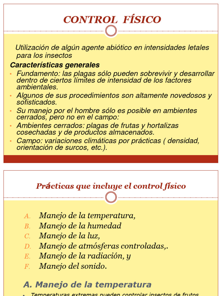 Control Físico 2010 | PDF | Insectos | Plaga (organismo)