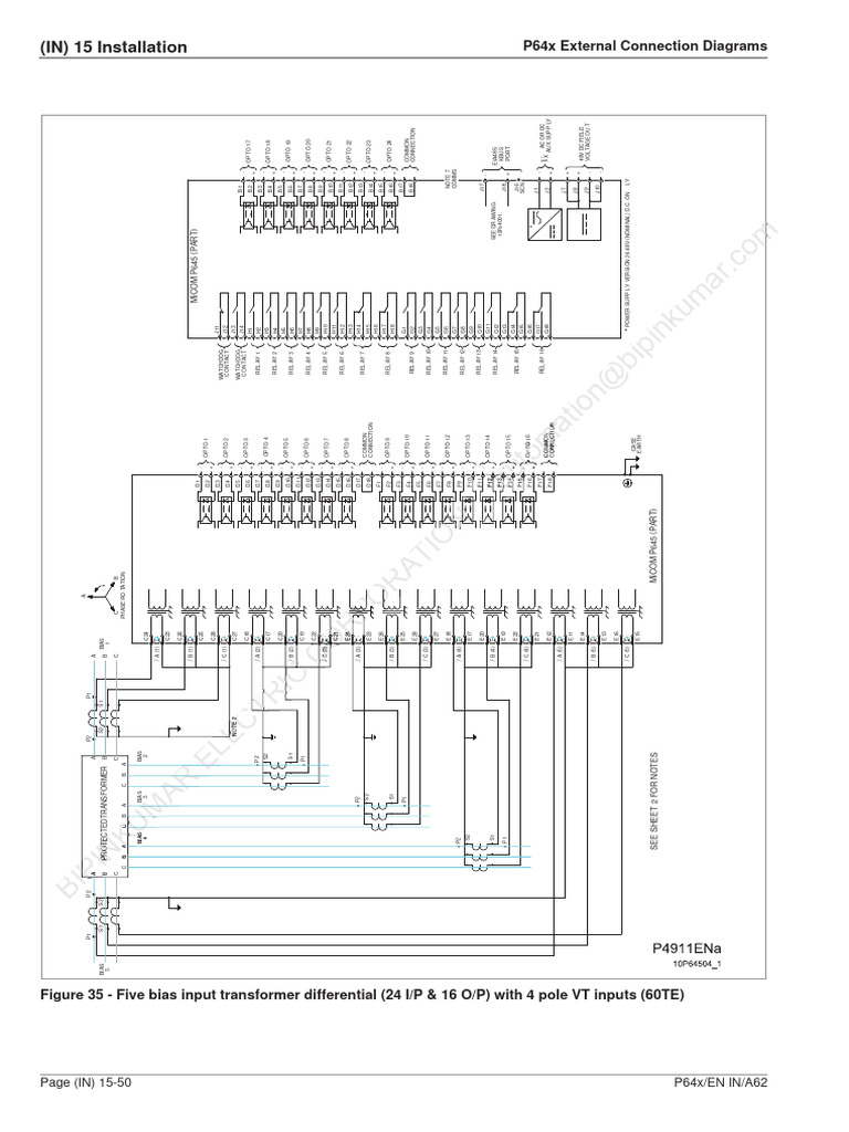MiCOM P645 Connection Diagrams | PDF | Chess | Chess Theory