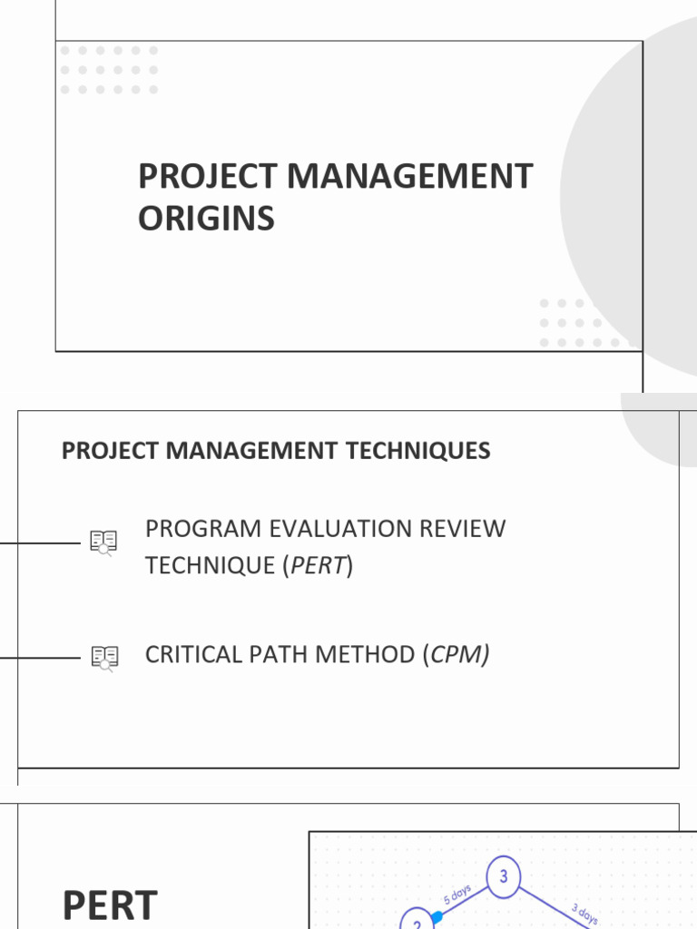 20th PROJECT MANAGEMENT ORIGIN AND NETWORK (Engr. Emerson G. de Jesus) | PDF | Project Management
