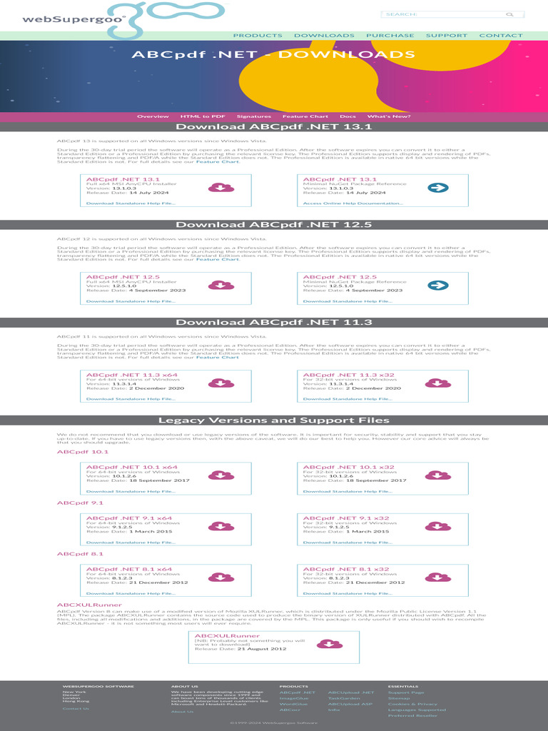ABCpdf .NET - PDF Component For The Generation and Manipulation of Adobe PDF Documents | PDF ...