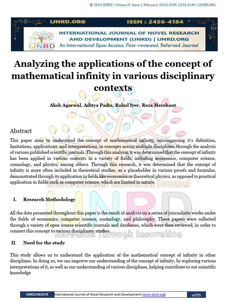 Applications of Mathematical Infinity | PDF | Infinity | Numbers