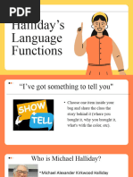 Halliday's Functions of Language | PDF | Semantics | Communication