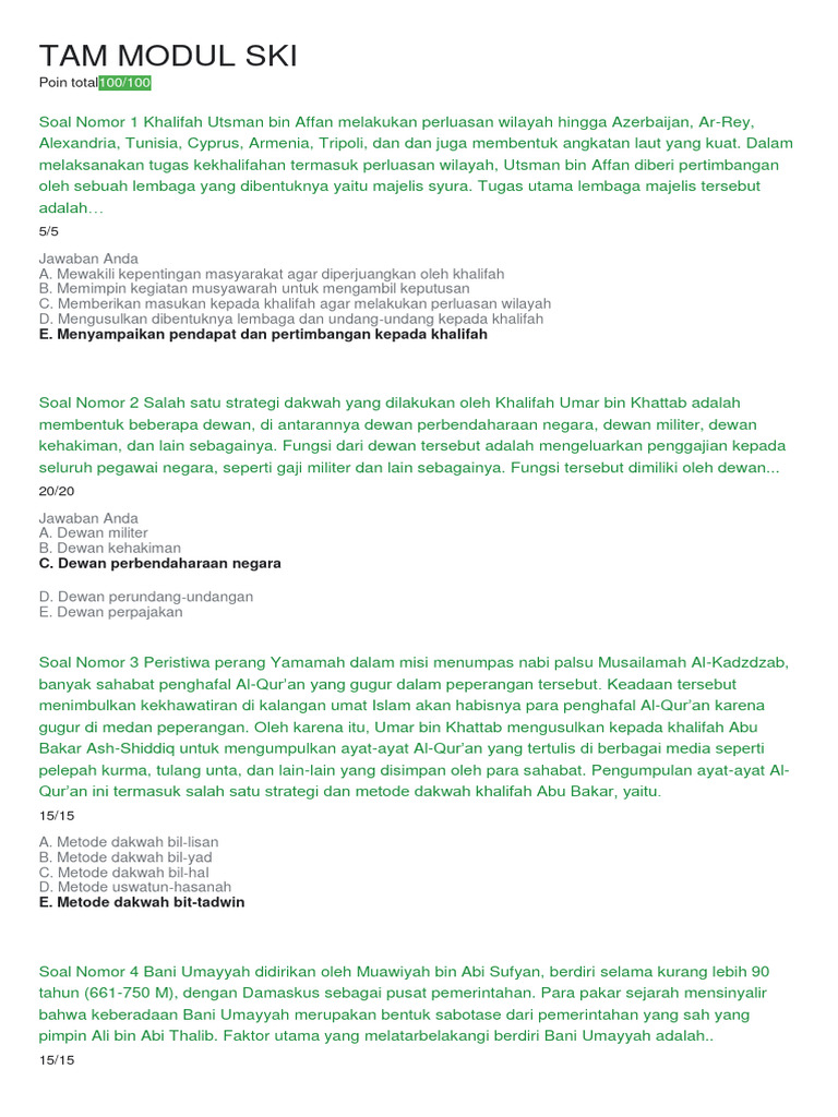 Tam Modul Ski | PDF | Politik | Agama & Spiritualitas