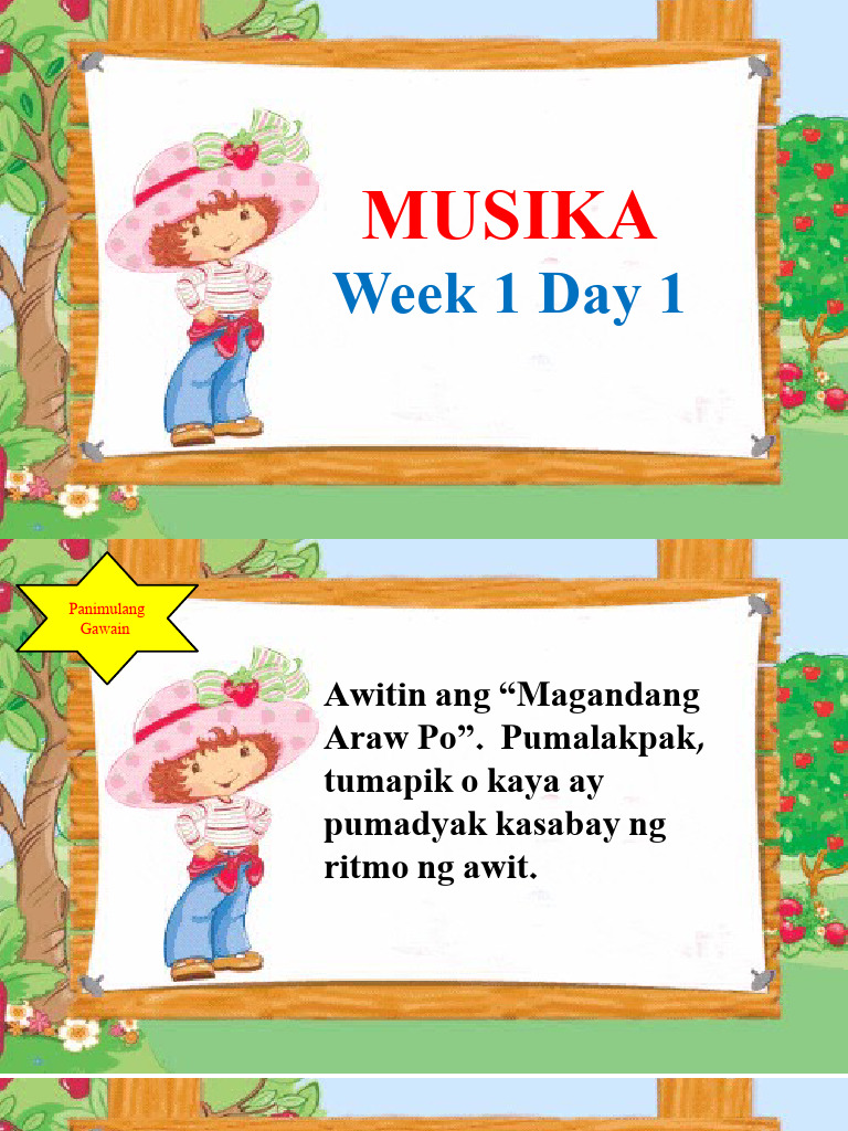 MAPEH Week 1 Ay 1 To Day5 | PDF