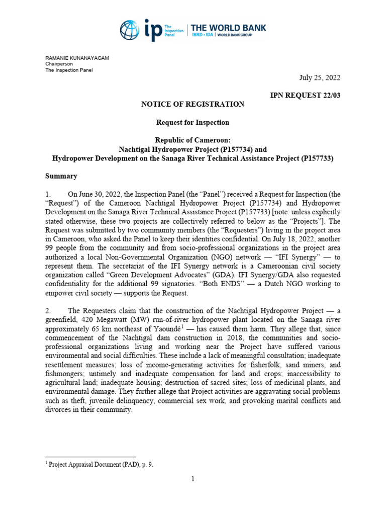 158-Notice of Registration-25 July 2022 | PDF | International Bank For ...