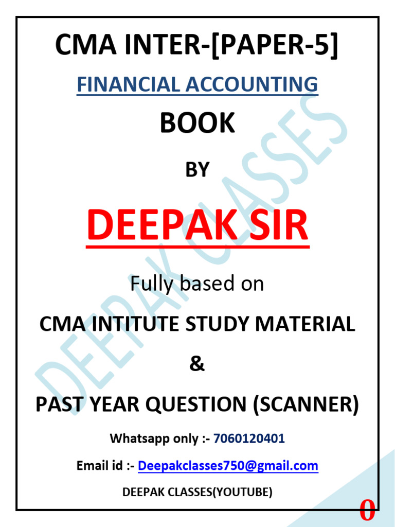 Cma Inter Account Book | PDF | Debits And Credits | Expense