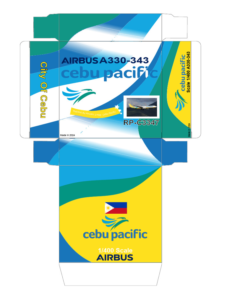 Box Template Remade Cebu Pacific | PDF