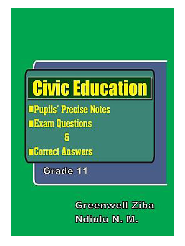 Civic Education Grade 11 Sample-1 | PDF