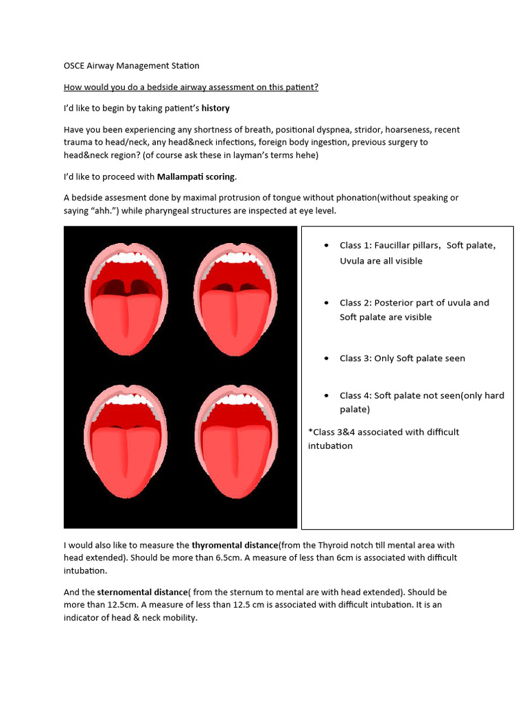 OSCE Airway Management Station | PDF | Clinical Medicine | Medical ...