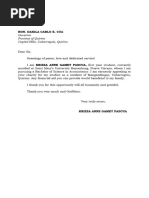 Cash Advance Request Letter Sample | PDF