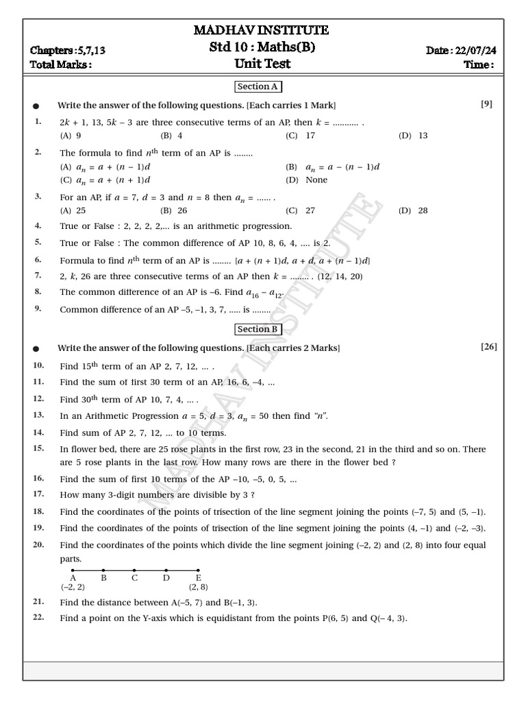 UnitTest_D22-Jul-2024 | PDF | Euclidean Geometry | Mathematics UnitTest_D22-Jul-2024 | PDF | Euclidean Geometry | Mathematics
