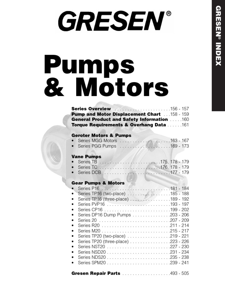 Gresen Hyd Motor | PDF | Pump | Mechanical Engineering