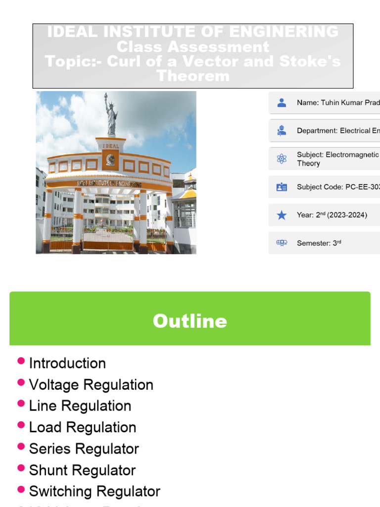 TUHIN KUMAR PRADHAN - Percentage Regulation | PDF | Rectifier | Power Supply