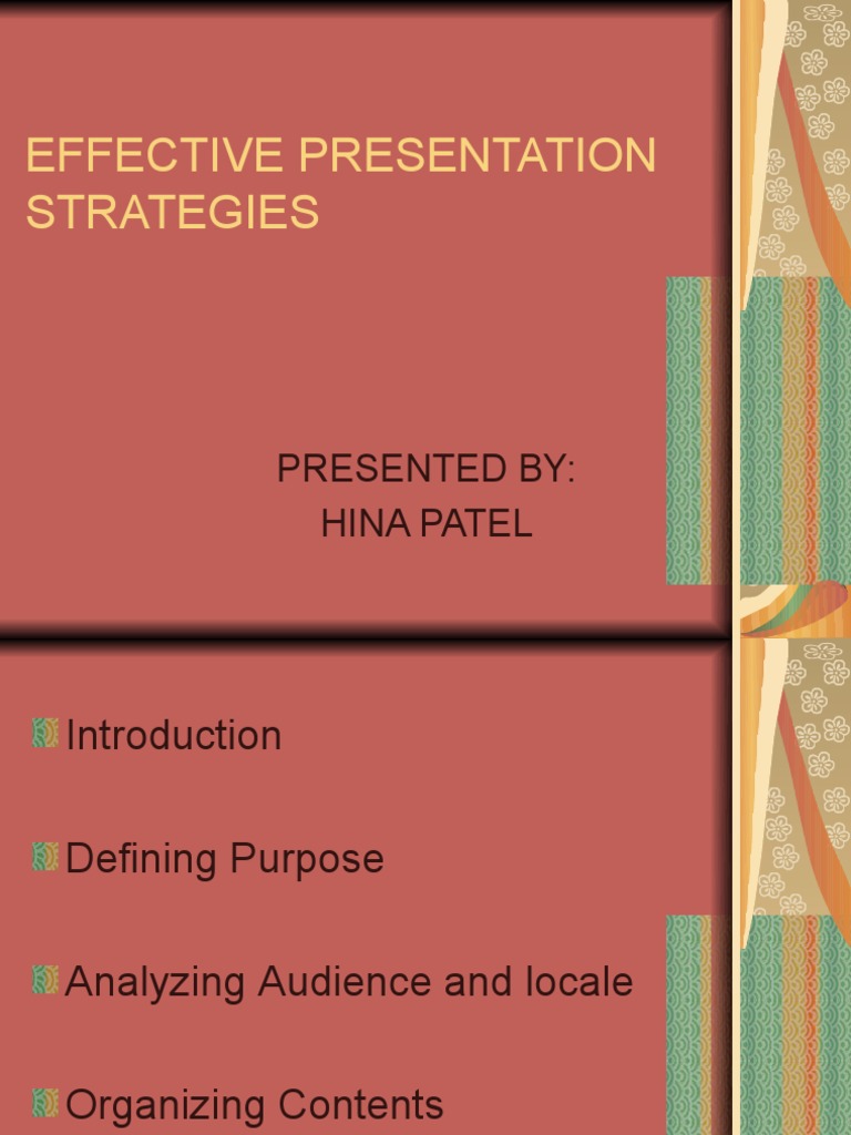 Effective Presentation Strategies | PDF | Career & Growth | Language ...