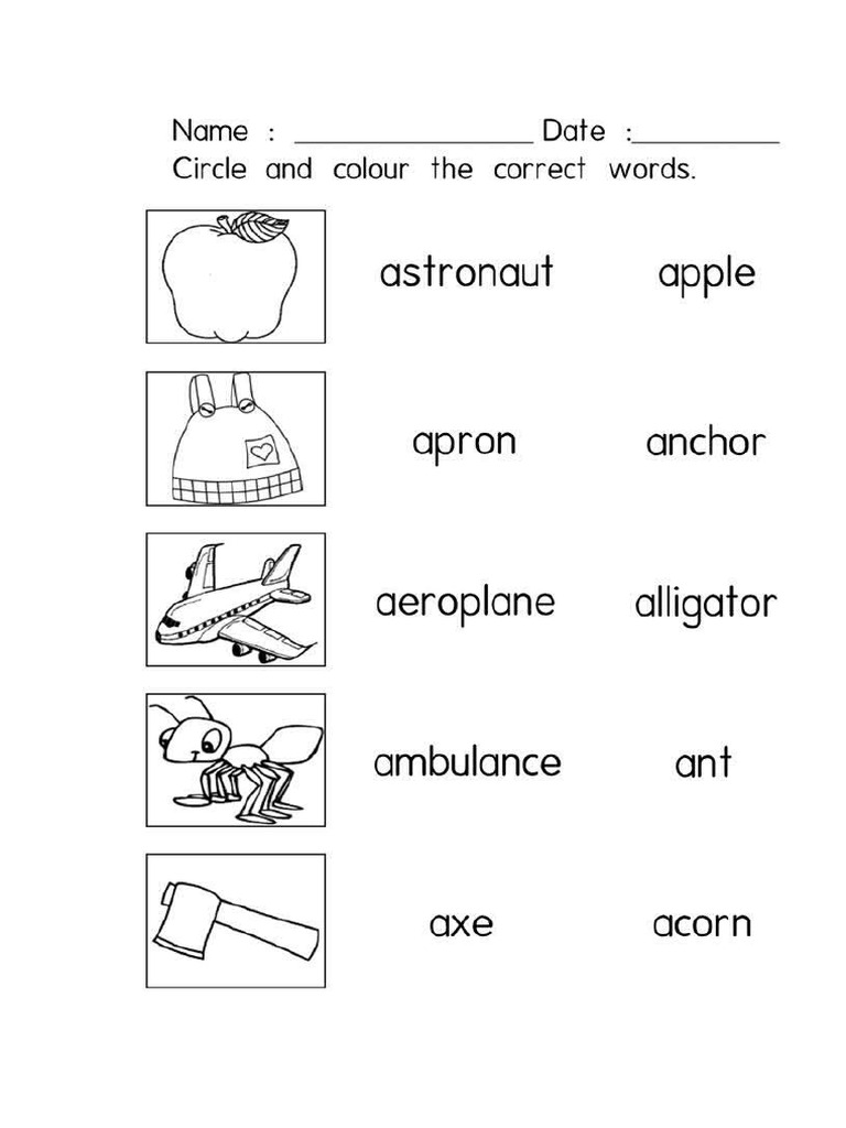 Circle The Words | PDF