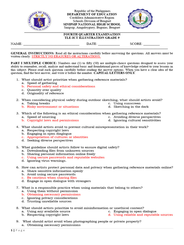 Key Answers Grade 9 q4 | PDF | Copyright | Patent