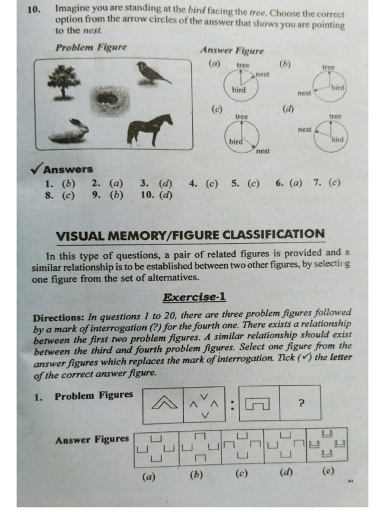Reasoning (Figure Classification) | PDF