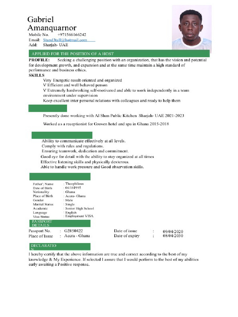 Gabriel's Resume | PDF