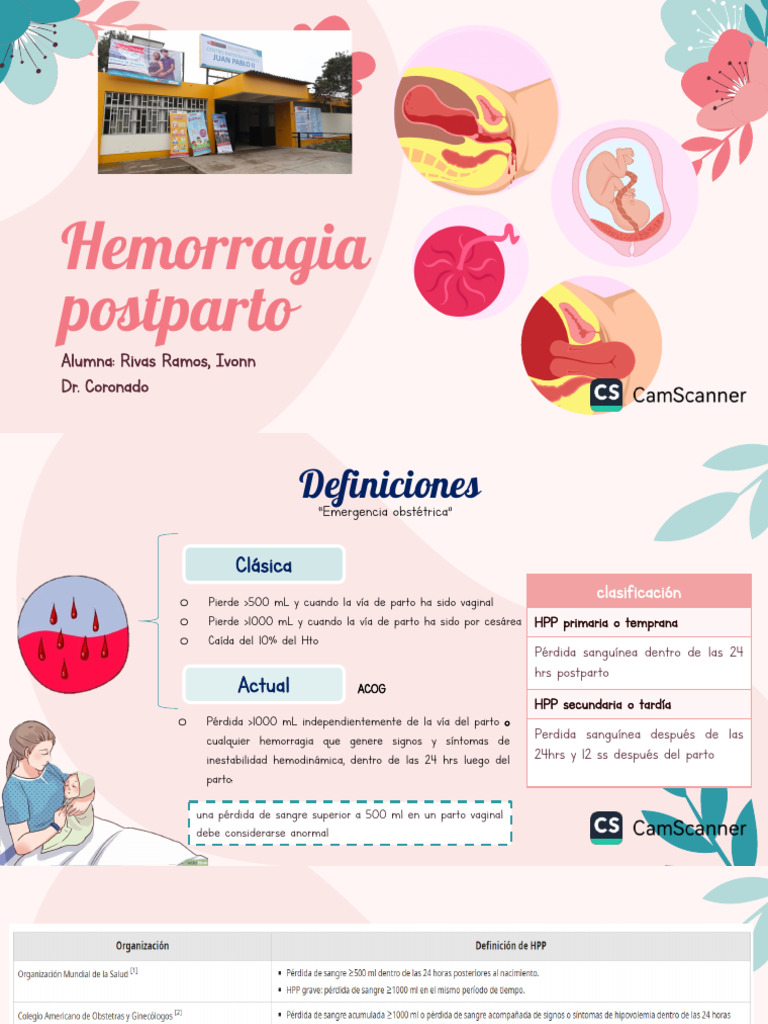 Hemorragia Postparto. | PDF | Parto | Medicina