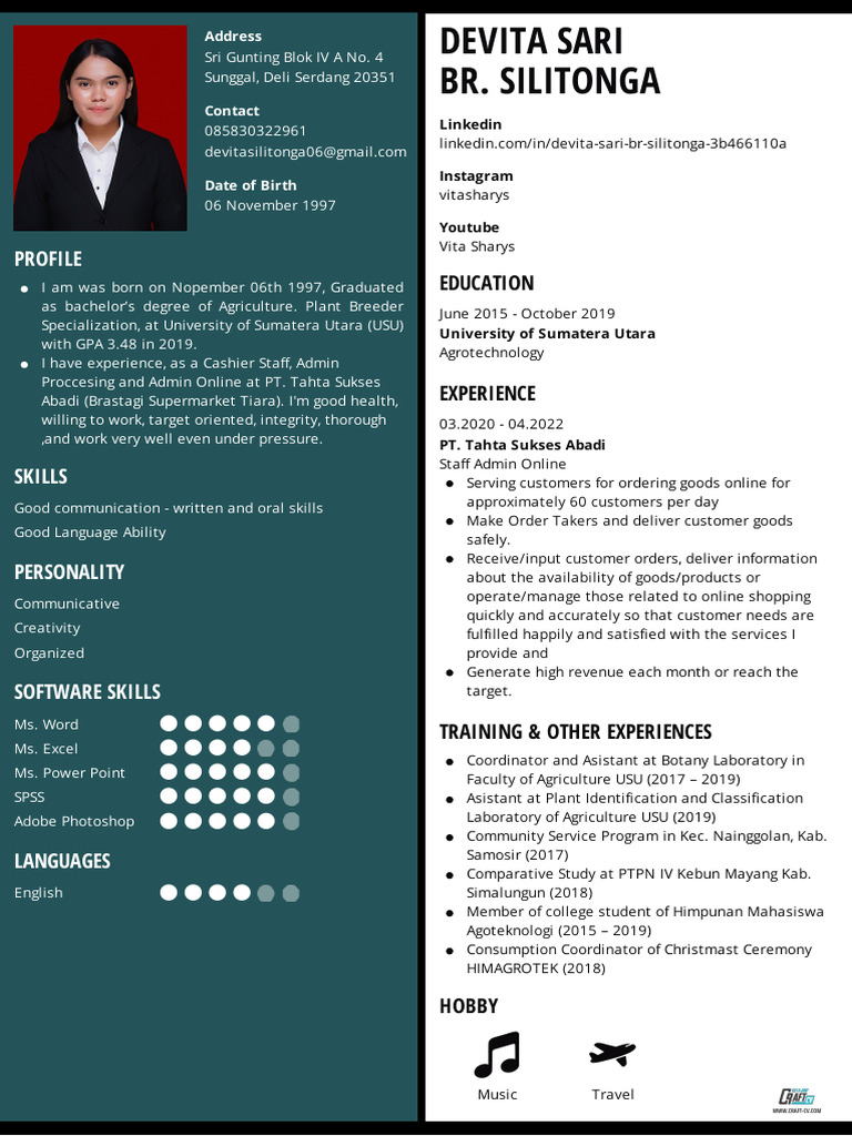 Devita Sari - Br. Silitonga - CV | PDF