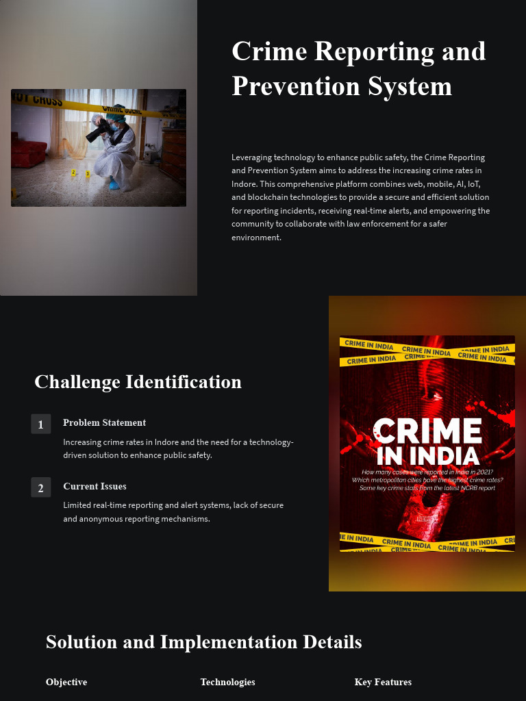 Crime Reporting and Prevention System Final | PDF | Internet Of Things ...