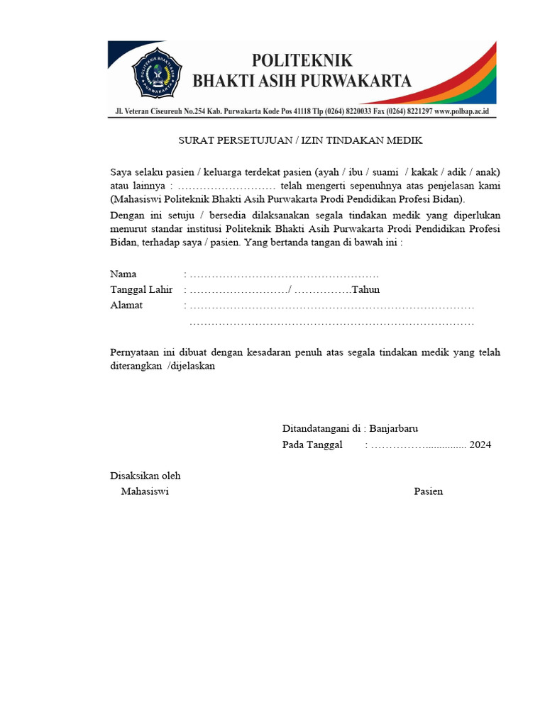 Informet Consent Polbap | PDF