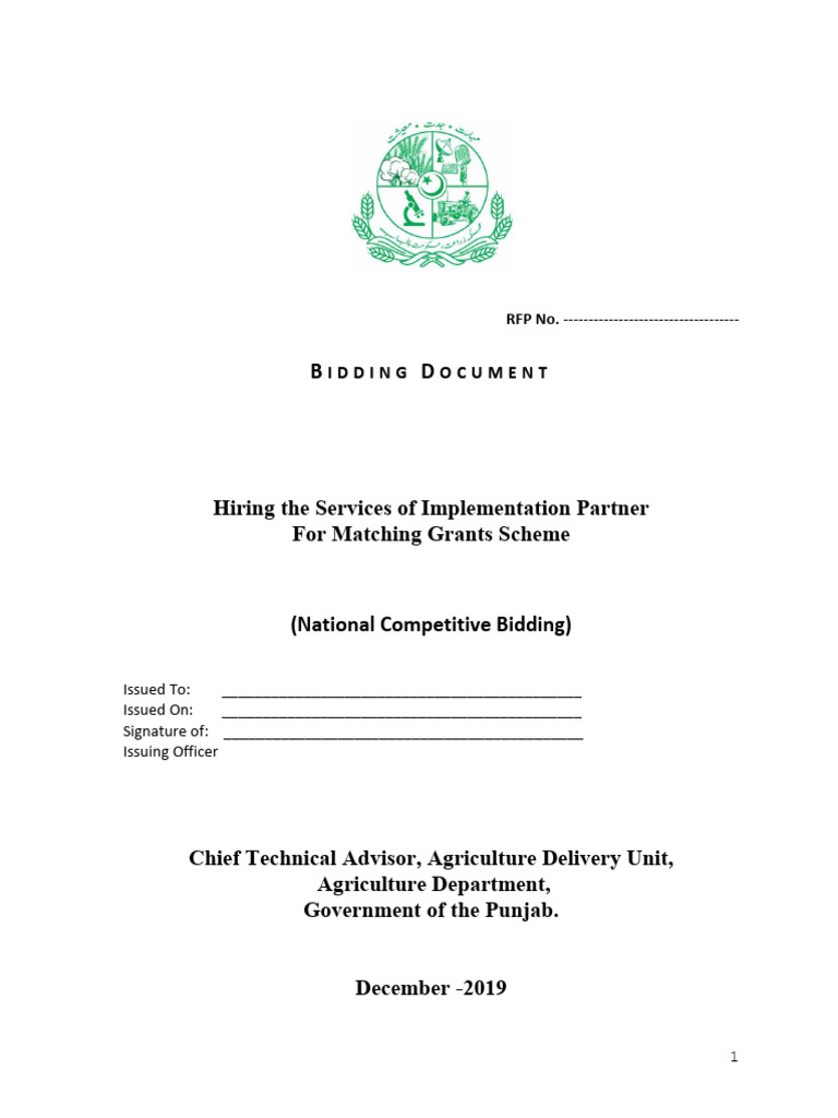 Bidding Document - MGS | PDF | Finance & Money Management | Technology ...