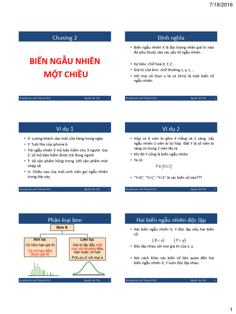 Otch XSTK c2 Handouts 6 Slide | PDF