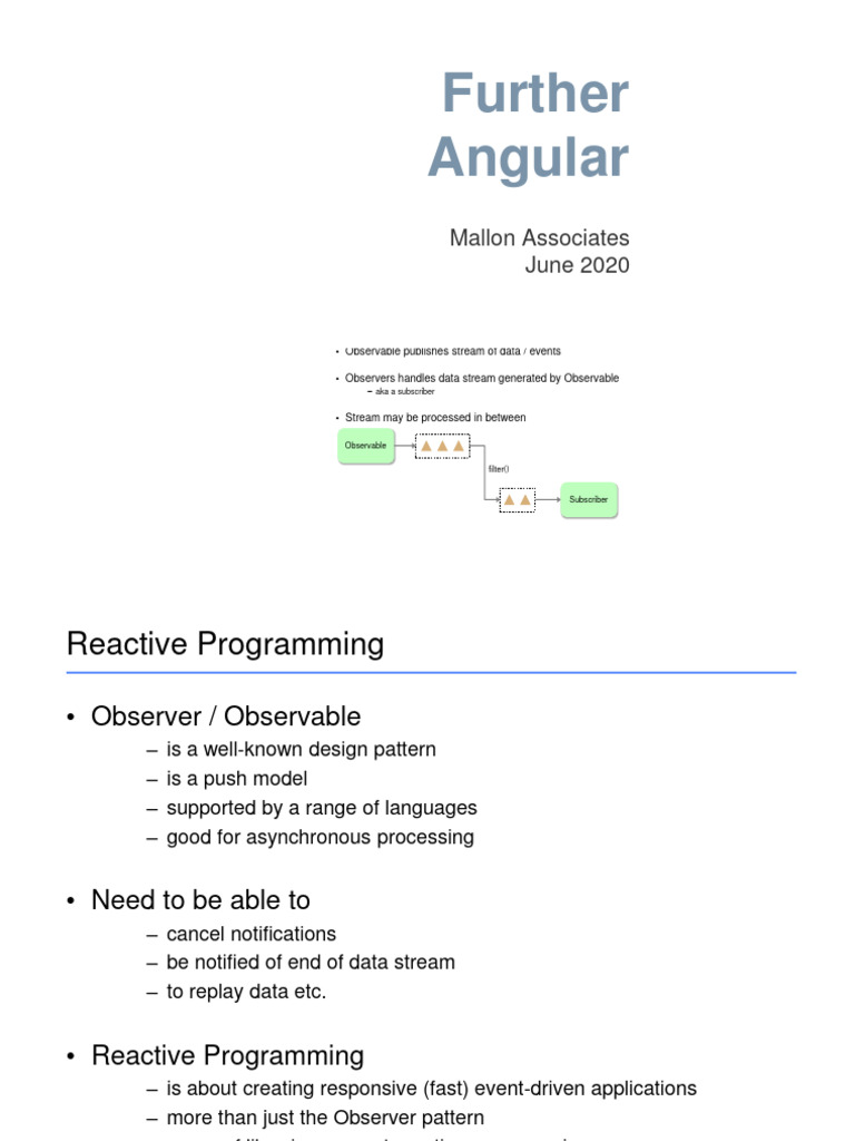 Further Angular | PDF | Html Element | Document Object Model