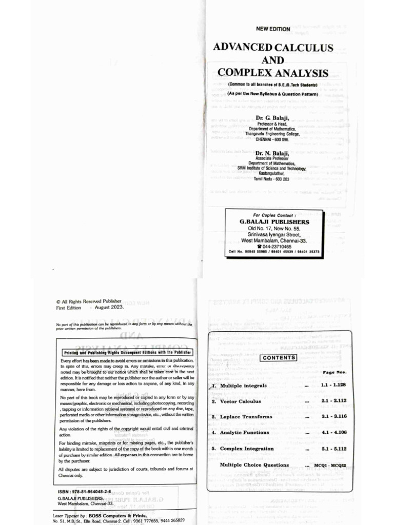 G.balaji Maths II Unit 1 | PDF