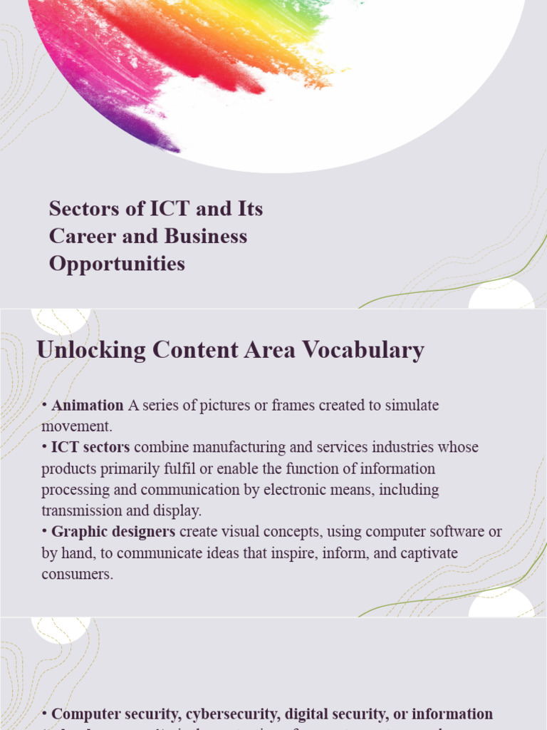 Sectors of ICT and Its Career and Business | PDF | Security | Computer Security
