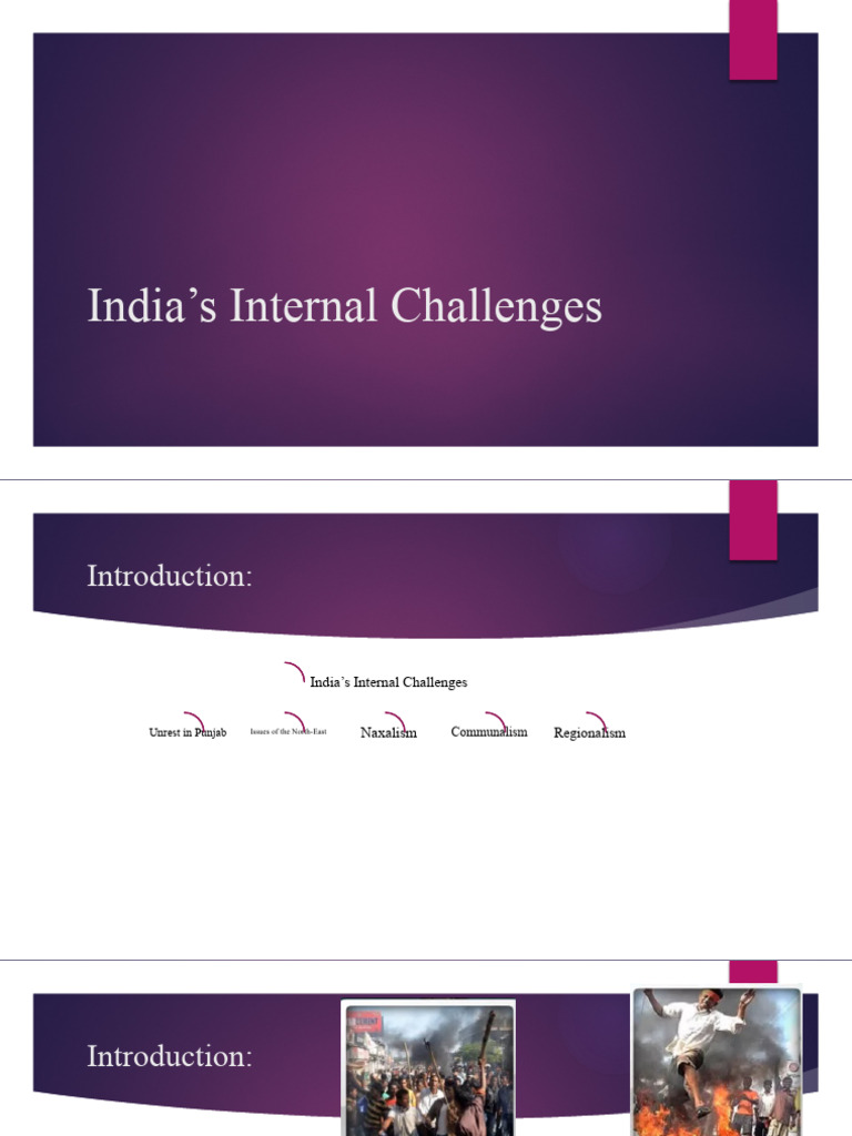 India's Internal Challenges - 12 July 2023 | PDF | Politics Of India