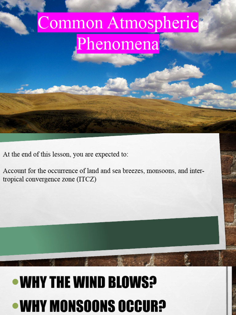 Q4-WEEK 4 (Atmospheric Phenomena) | PDF | Monsoon | Atmosphere Of Earth