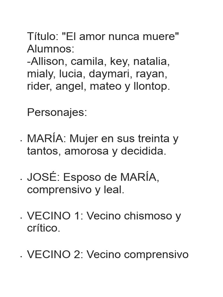 El amor nunca muere | PDF | Amor