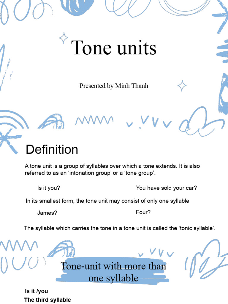 Understanding Tone Units in Speech | PDF
