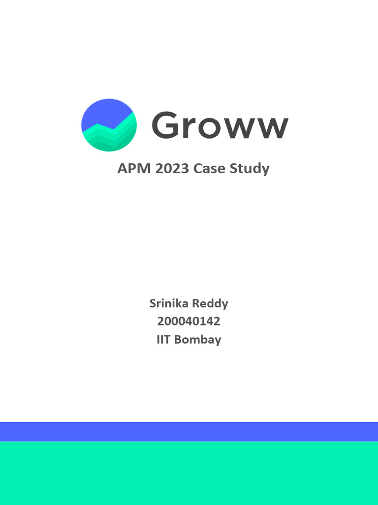 Groww APM Case Study | PDF | Expense | Economies