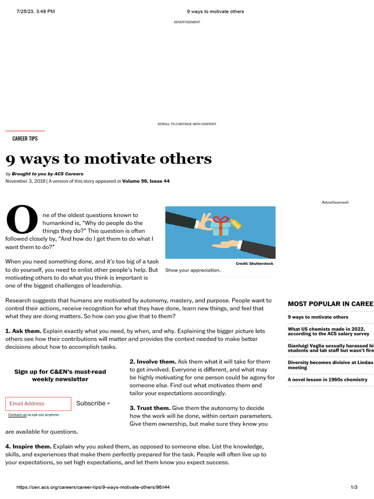 9 Ways To Motivate Others | PDF | Social Psychology | Human Communication