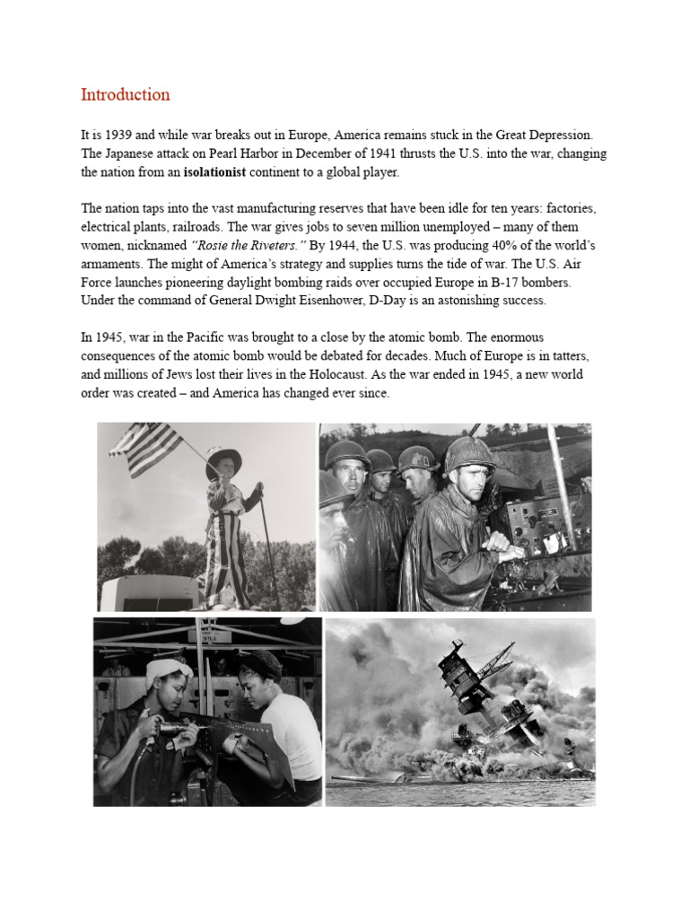 WWII - American: The Story of Us | PDF | Internment Of Japanese ...