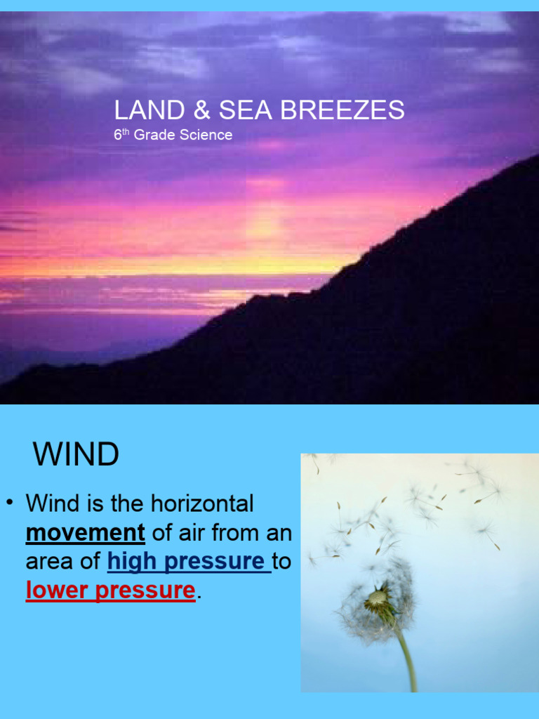 Land and Sea Breezes | PDF | Science & Mathematics