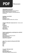 Gastroenterology Mnemonics | PDF | Cirrhosis | Hepatitis