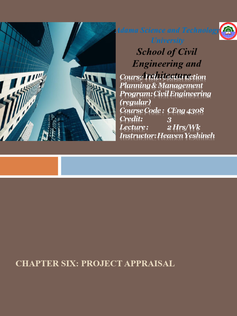 chap 6 Project Planning | PDF | Internal Rate Of Return | Net Present Value