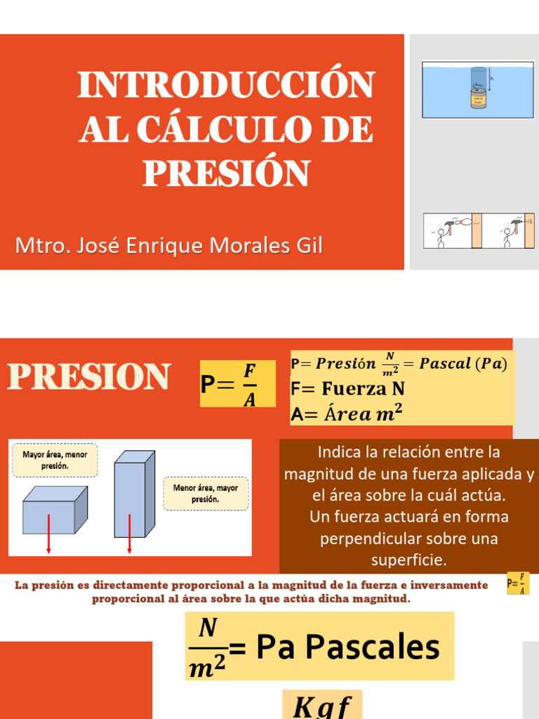 Int Presion Mecanica de Fluidos | PDF | Presión | Pascal (Unidad)