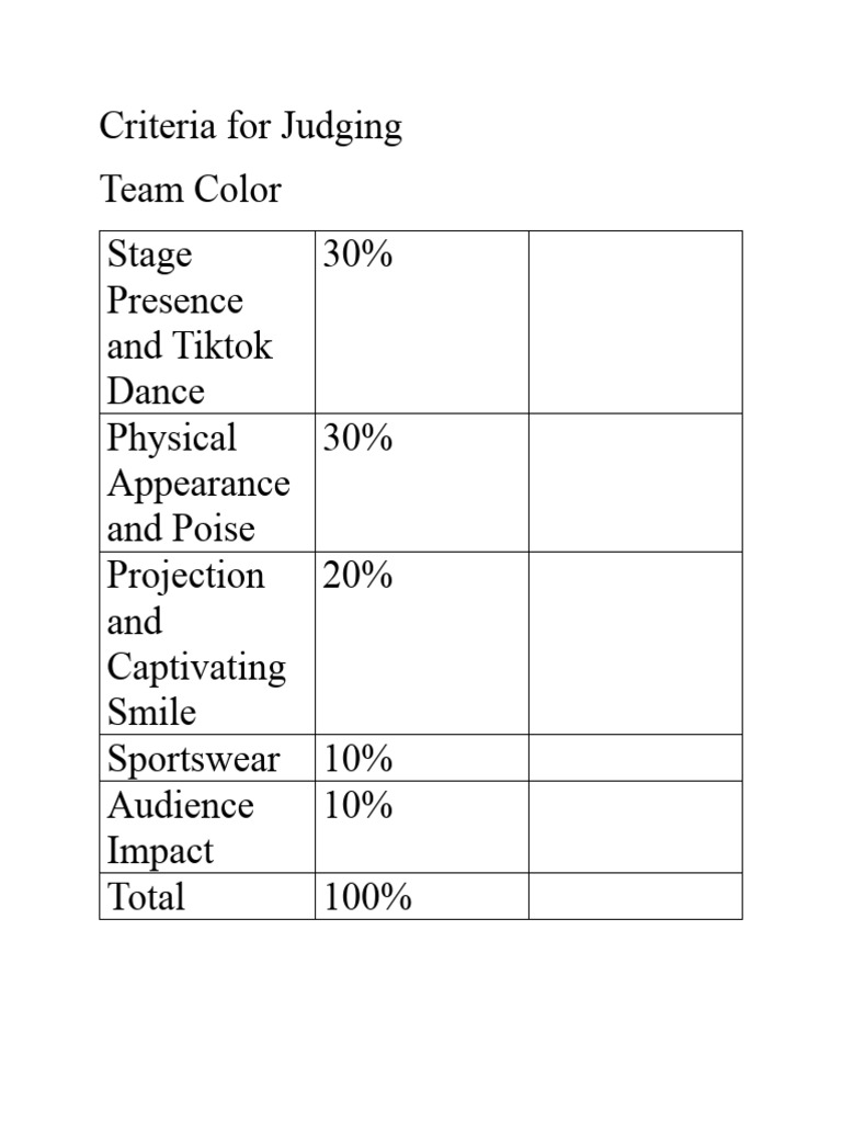 Criteria For Best Muse Pdf