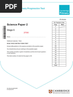 Science Stage 5 Sample Paper 1 | PDF | Flowers | Water